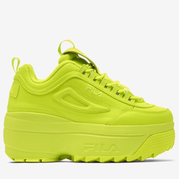 Fila | Shoes | Fila Disruptor 2 Wedge Platform Sneaker Safety Yellow ...